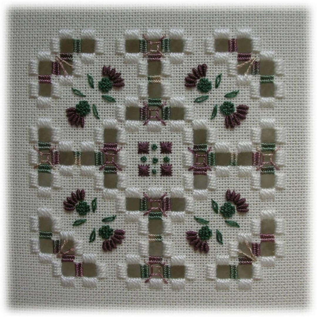 Hardanger Embroidery - Scotland the Brave - Etsy