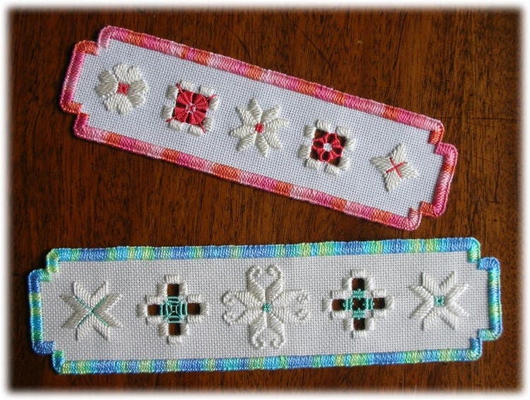 Hardanger Embroidery Windows on the World Bookmarks - Etsy