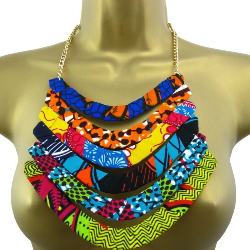 African Bib Necklace - Etsy