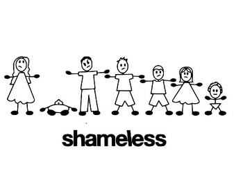 Shameless stickers | Etsy