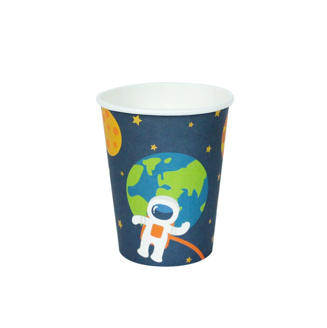 Trip to the Moon Cups 12 Ct Outer Space Party Paper Cups | Etsy