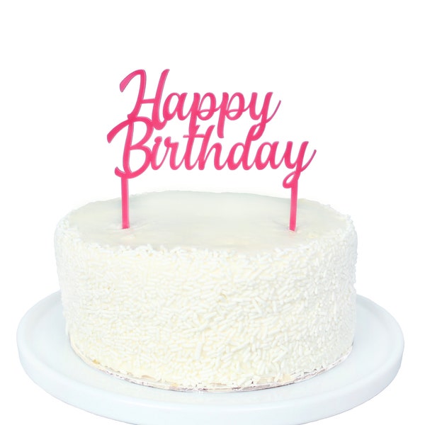 Pink Cake Topper - Etsy