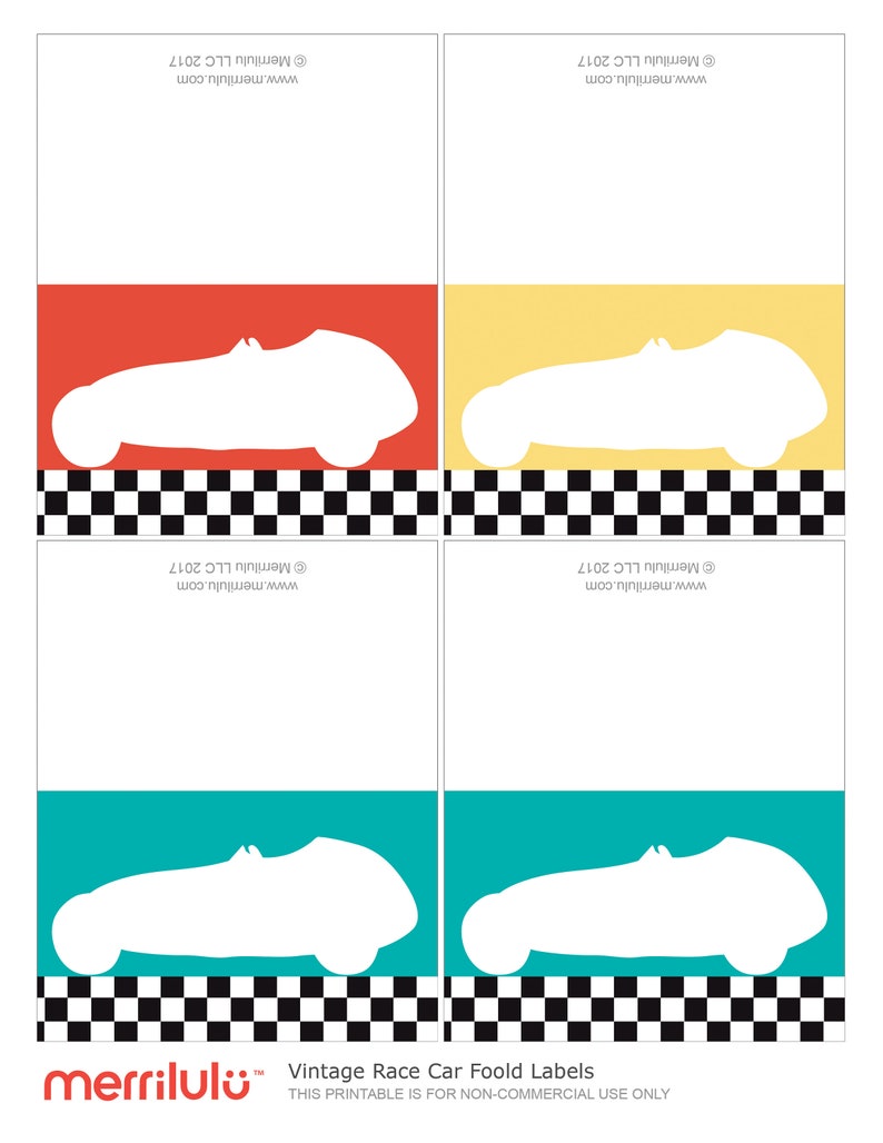 Vintage Race Car Printable Name/food Label Race Car Party - Etsy Sweden