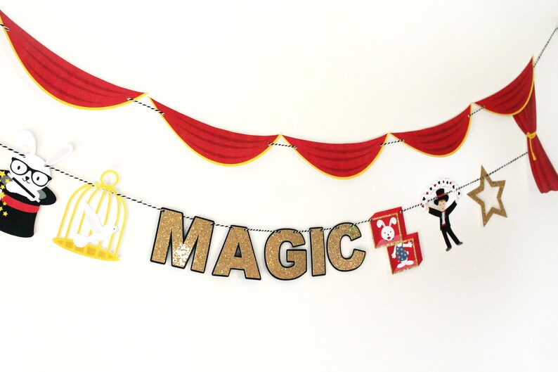Magic Show Banner Magic Stage Banner Magician Themed | Etsy