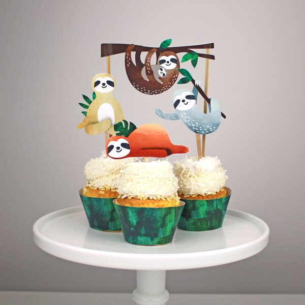 Sloth Cake Topper Birthday - Etsy