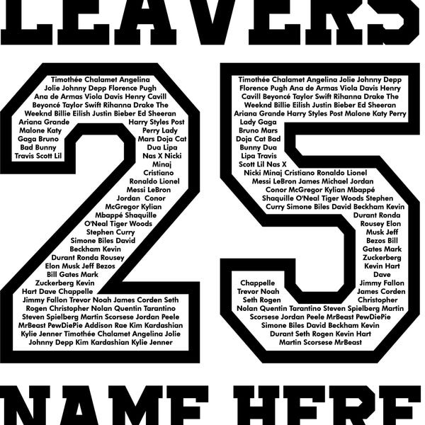 Leavers 2025 Template - Etsy UK