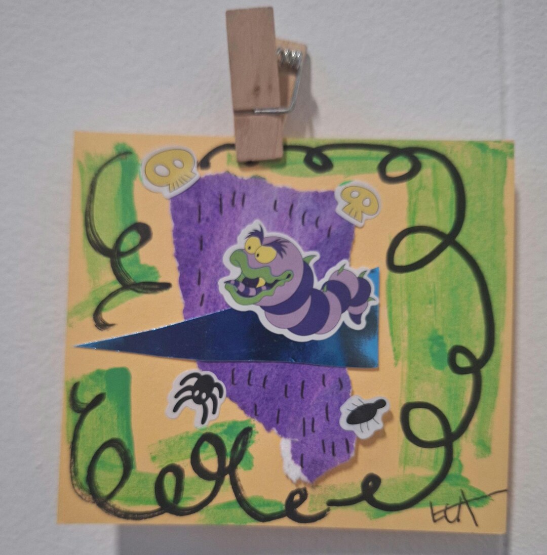 90s Beetlejuice Sand Worm Collage - Etsy