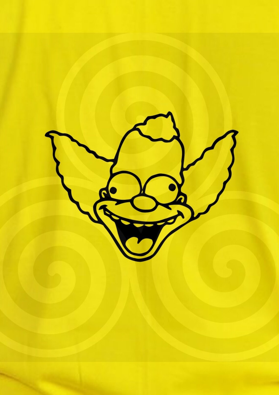 Krusty Smile Sizable Vector PDF SVG PNG Eps Jpeg Dxf | Etsy