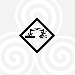 Hazard Symbol, COSHH Warning Symbol. Clipart, Sizeable, Vector, PDF ...
