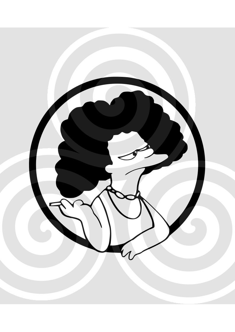 Selma Bouvier, Smoking, Sizeable, Vector, PDF, SVG, PNG, Silhouette ...