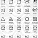 Clothes Care Symbols, 45 Laundry Icons, English / Français, Clip Art ...