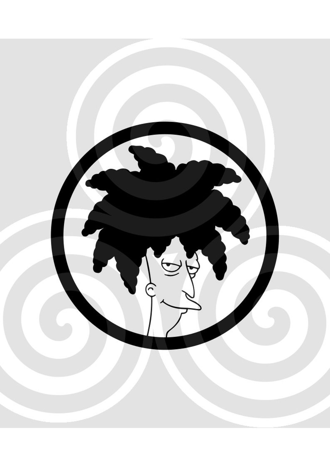 Sideshow Bob, Sizable, Vector, PDF, SVG, PNG, Eps, Jpeg, Dxf, Vinyl ...