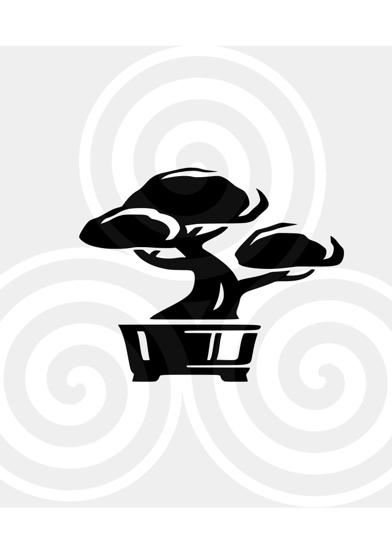 Bonsai Sizable Vector PDF SVG PNG Eps Jpeg Dxf Vinyl | Etsy