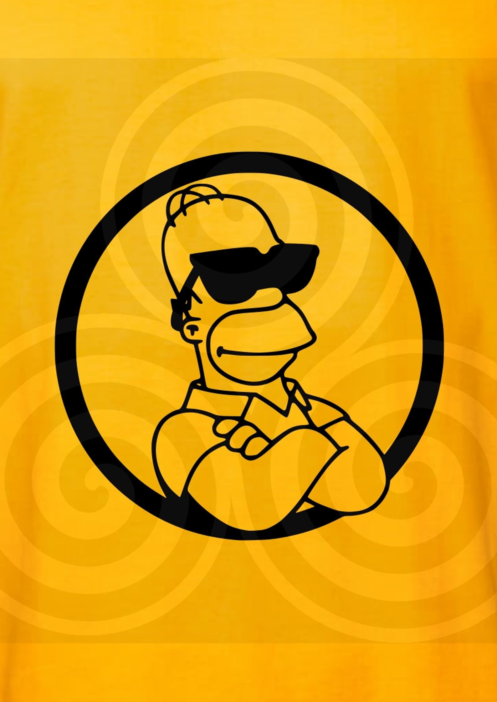 Homer Gafas de Sol Sizable Vector PDF SVG PNG eps - Etsy España