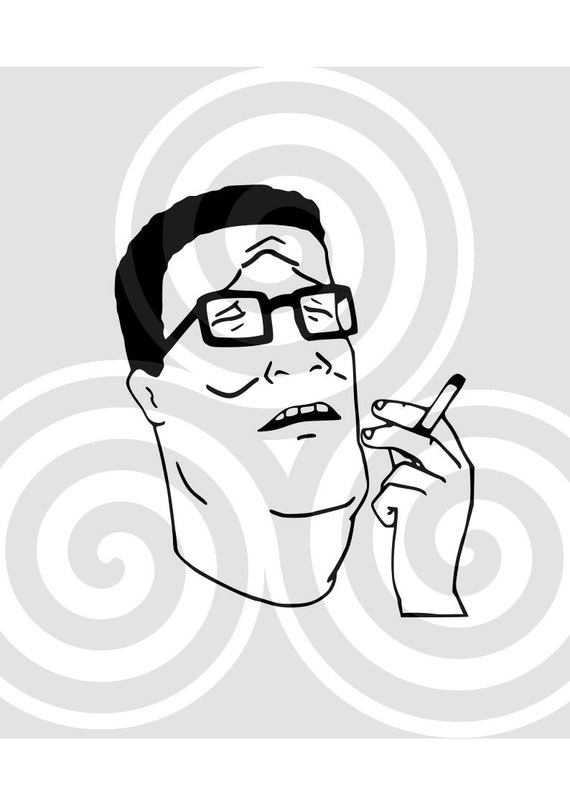 Hank Hill Smoke Sizable Vector PDF SVG PNG Eps Jpeg | Etsy