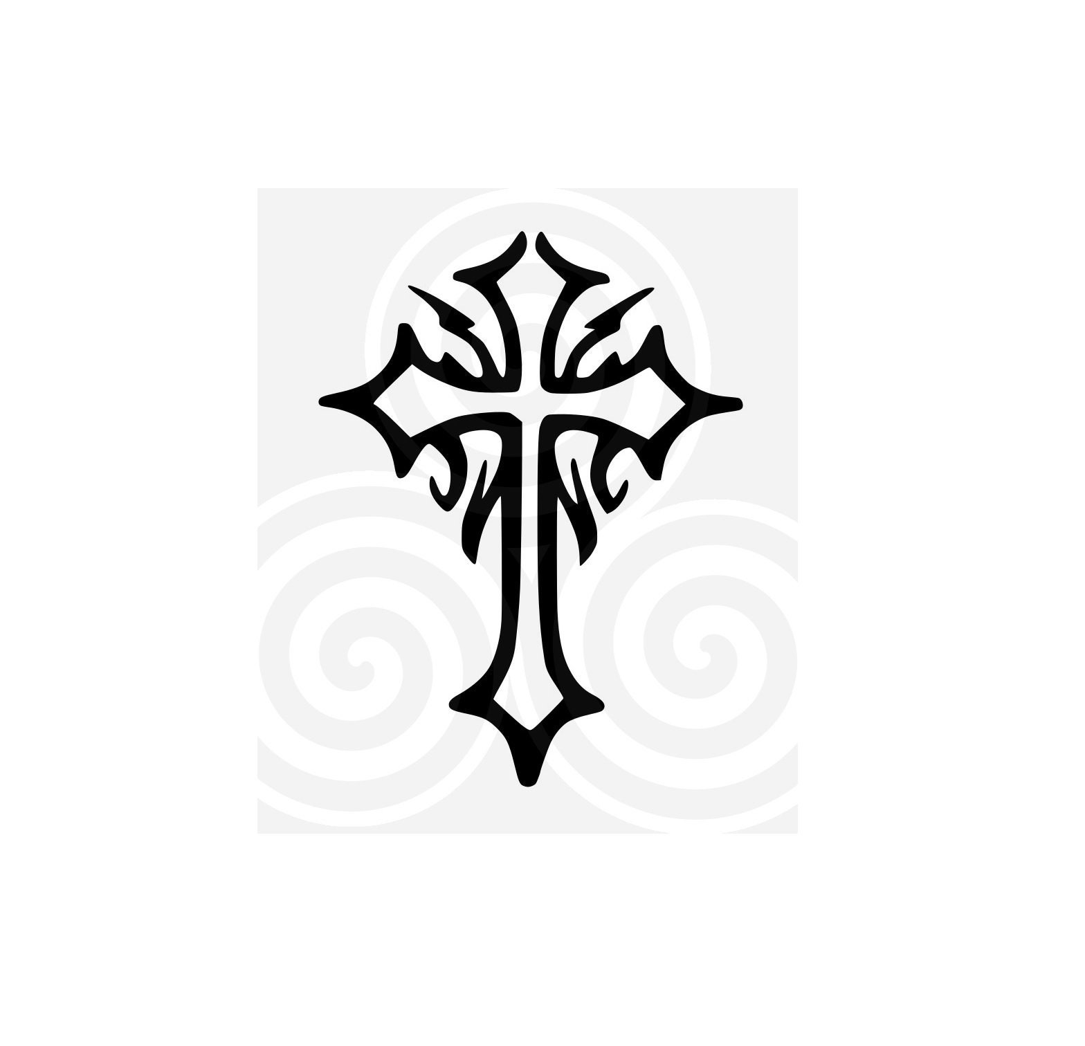 Black And White Drawings Of Crosses