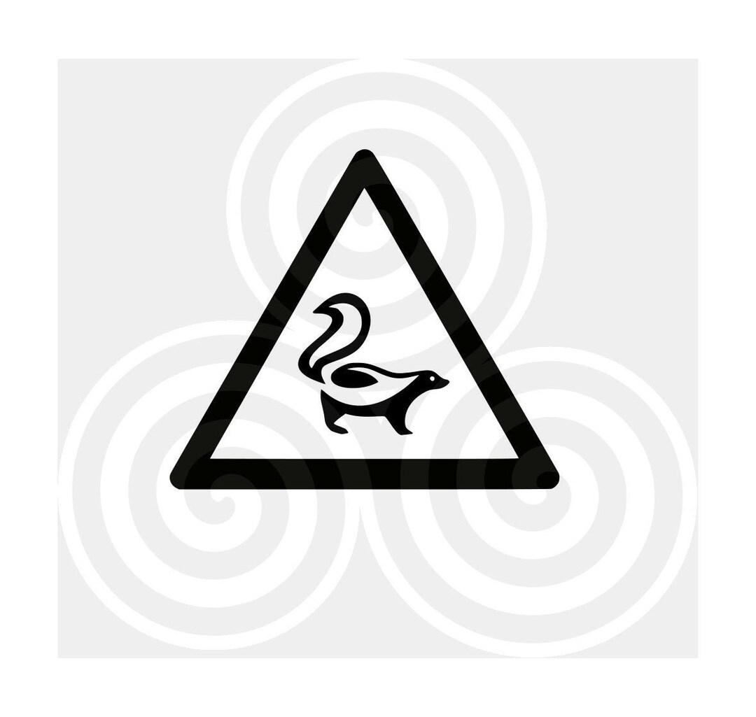 Skunk Road Sign Sizable Vector PDF SVG PNG Eps Jpeg - Etsy