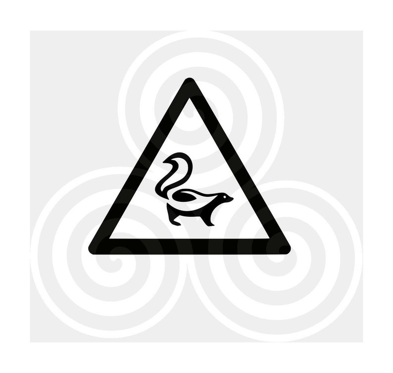 Skunk Road Sign Sizable Vector PDF SVG PNG Eps Jpeg - Etsy