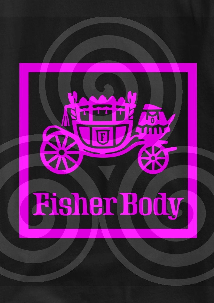 Fisher Body Inspired Sign Sizable Vector PDF SVG PNG | Etsy
