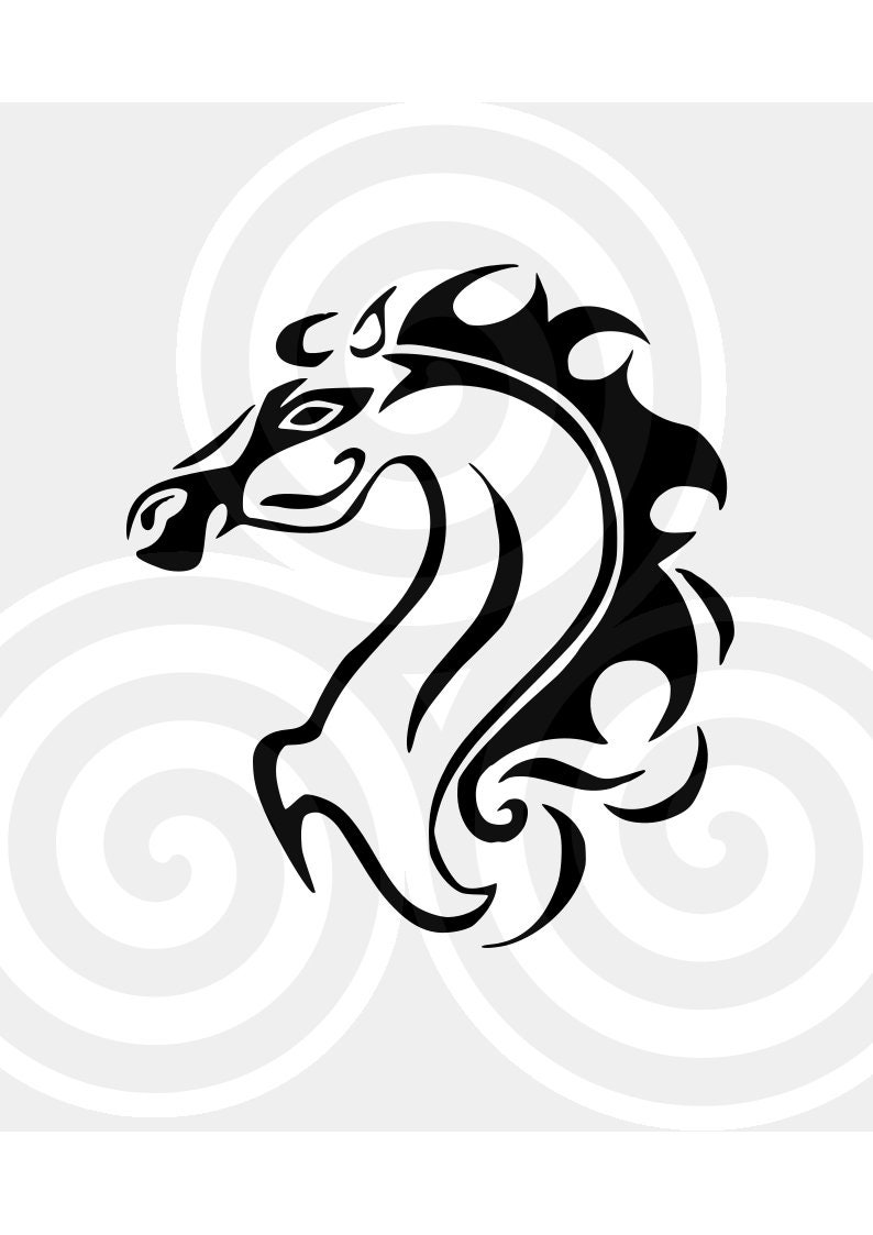 Horse, Tribal, Sizeable, Vector, PDF, SVG, PNG, Silhouette, Vinyl ...