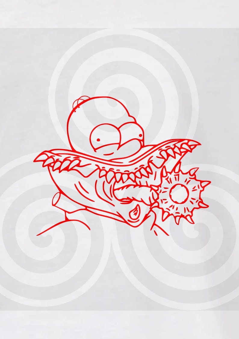 Homer Halloween Sizable Vector PDF SVG PNG Eps Jpeg - Etsy