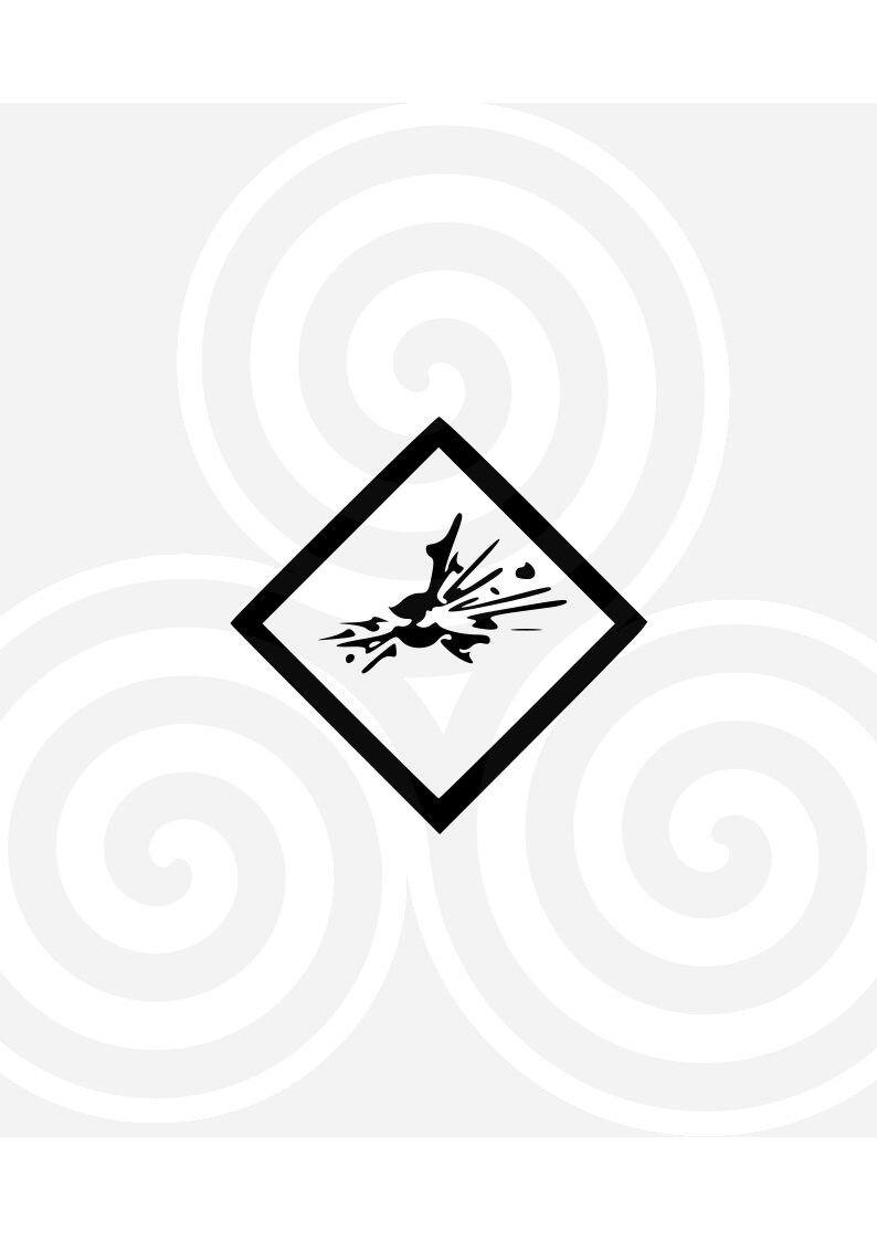 Hazard Symbol COSHH Warning Symbol. Clipart Sizable Vector | Etsy UK