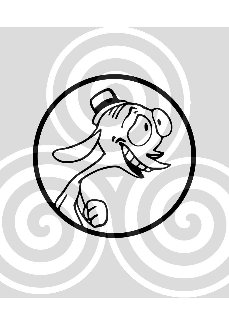 Ren and Stimpy Inspired, Sizeable, Vector, PDF, SVG, PNG, Silhouette ...