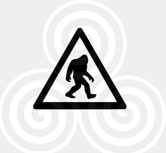Bigfoot Road Sign Sizable Vector PDF SVG PNG Eps | Etsy