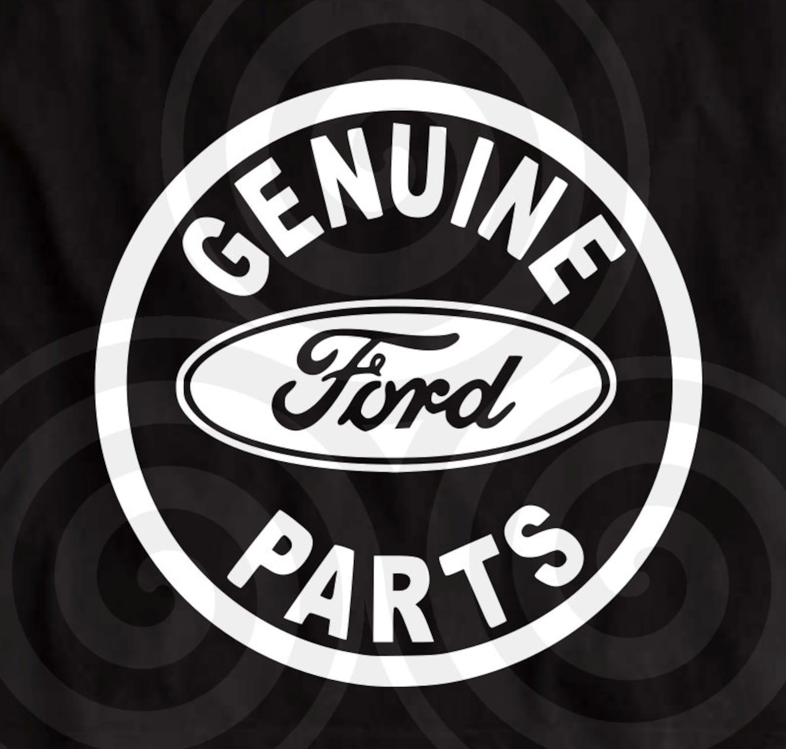 Genuine Ford Parts, Ford Inspired Sign, Sizeable, Vector, PDF, SVG, PNG ...