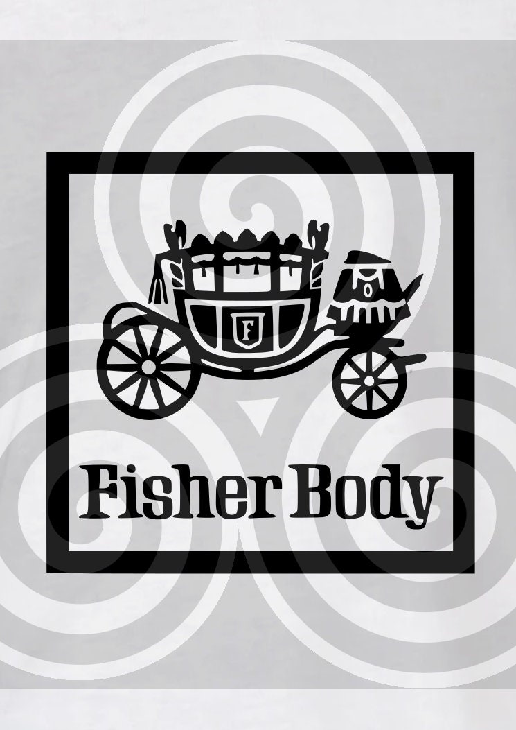 Fisher Body Inspired Sign Sizable Vector PDF SVG PNG | Etsy