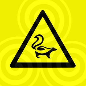 Skunk Road Sign Sizable Vector PDF SVG PNG Eps Jpeg - Etsy