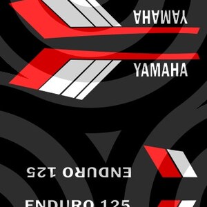 Yamaha, Dt125, Enduro, Decal, Sticker, SVG, Dxf, Eps, Png, Pdf, Cut ...