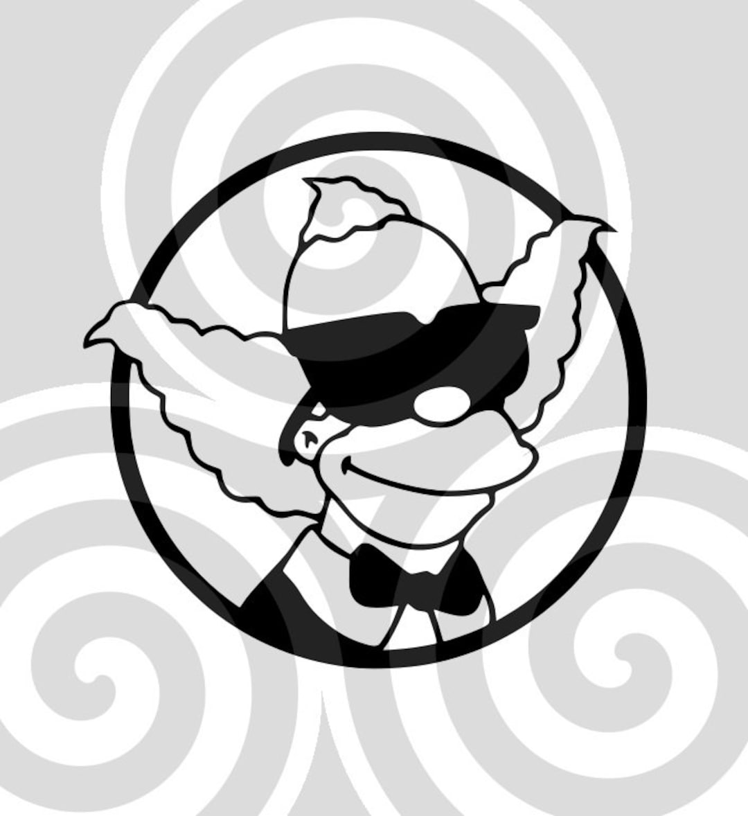 Krusty Sunglasses, Sizable, Vector, PDF, SVG, PNG, Eps, Jpeg, Dxf ...