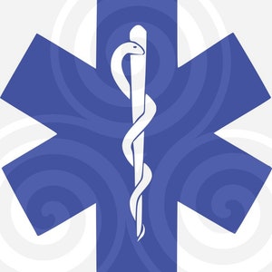Medical Symbol, Paramedic EMT Symbol, Two Version, V1 V2 Clipart ...