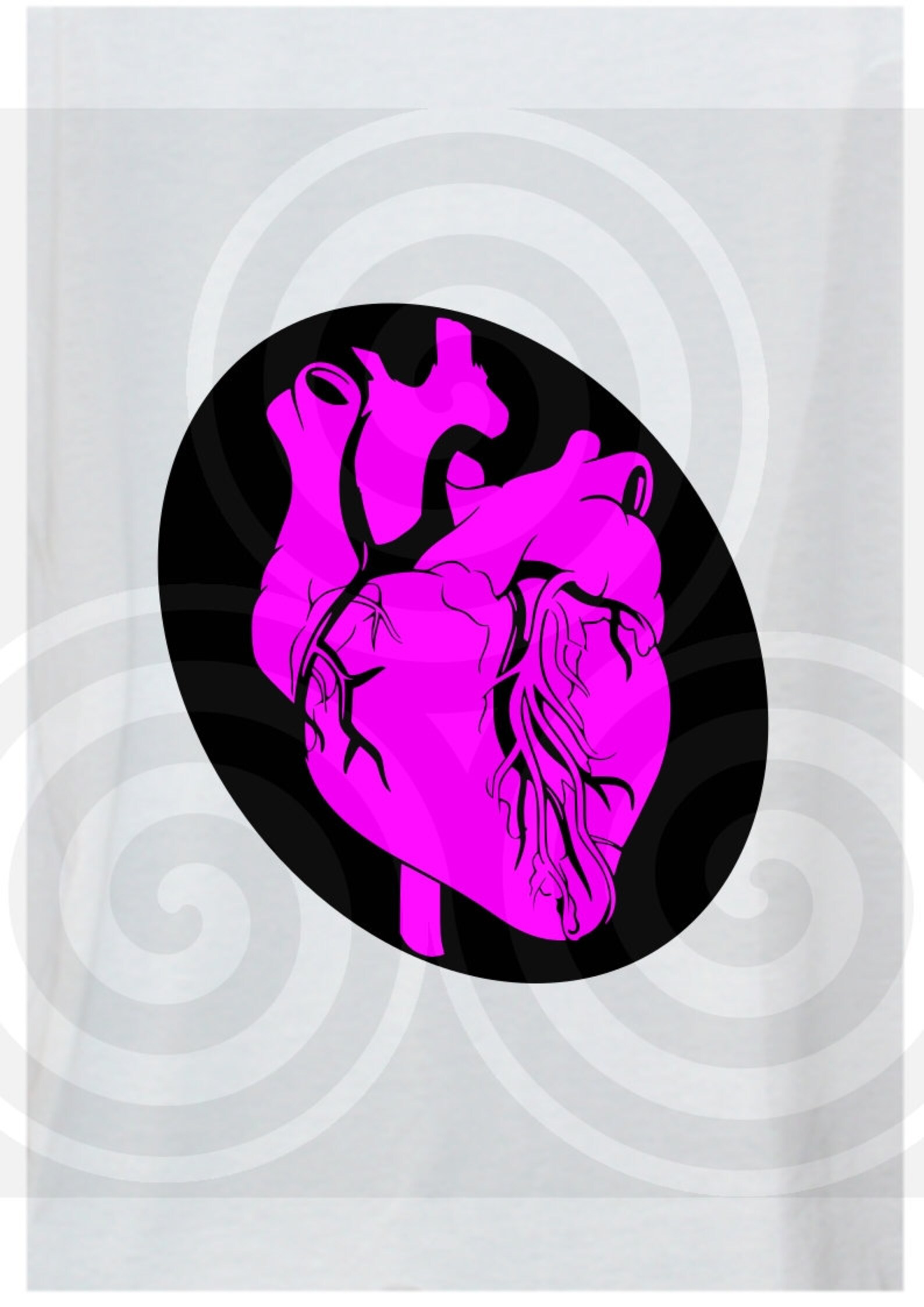 Heart Blood Vessel Human Anatomy Sizable Vector PDF SVG | Etsy