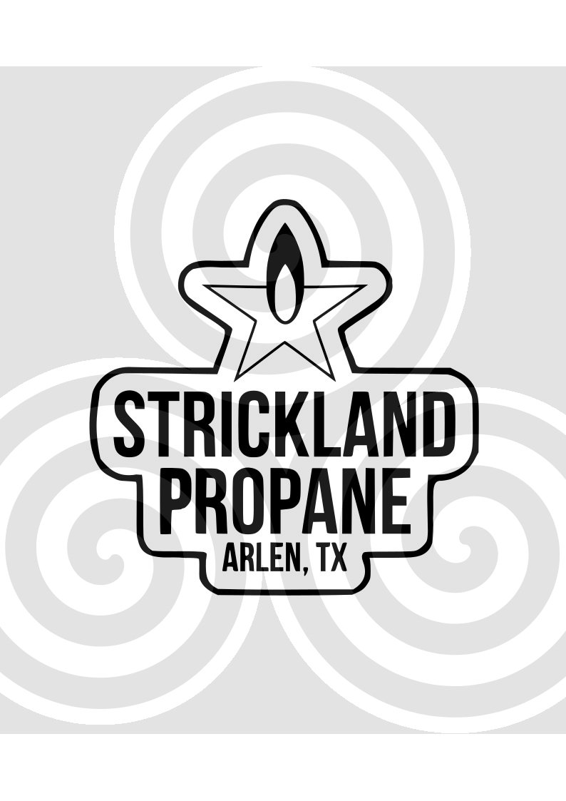 Strickland Propane, Sizeable, Vector, PDF, SVG, PNG, Silhouette, Vinyl Cutter, Cricut, Cut Ready ...