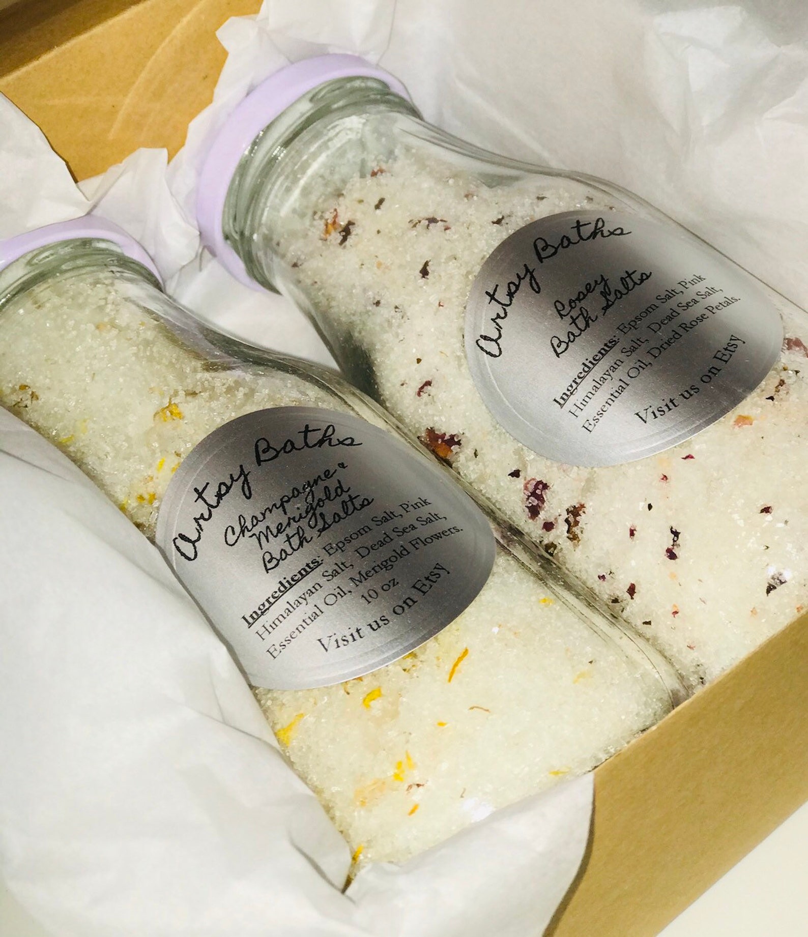 Bath Salt Gift Set Bath Salts Gift Basket Spa - Etsy