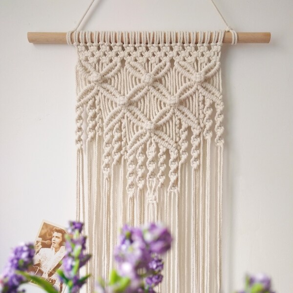 Purple Macrame Wall Hanging - Etsy
