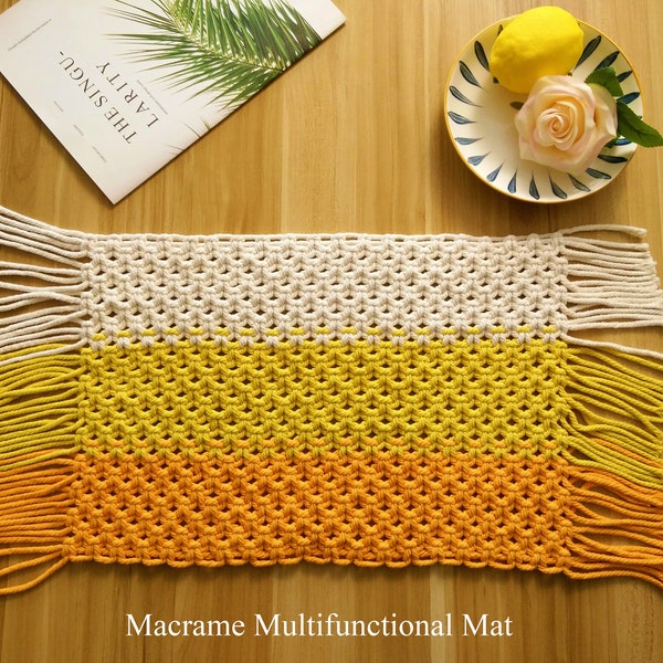 Macrame Mat - Etsy