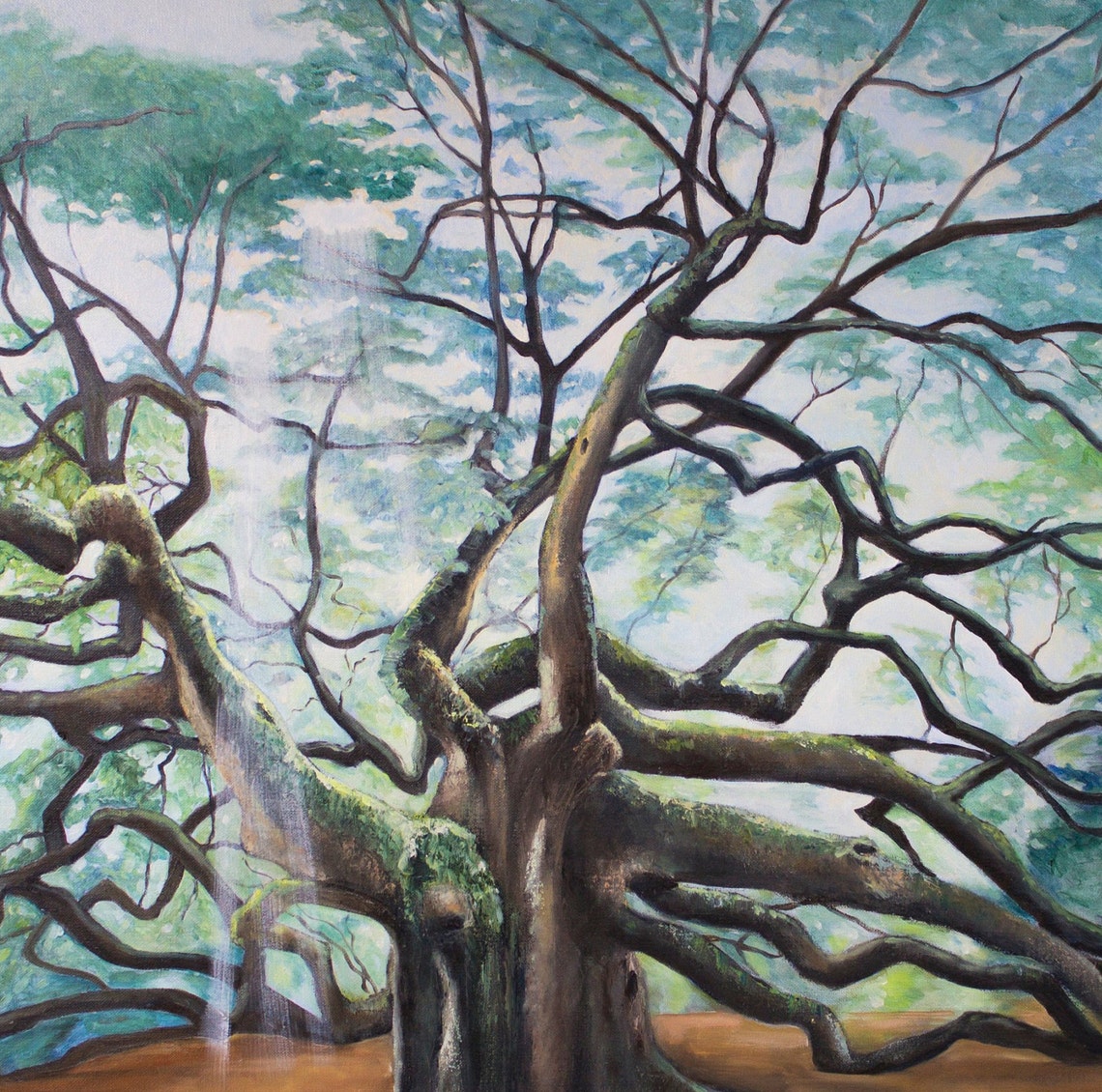 Giclee Fine Art Print Angel Oak Tree Charleston SC original - Etsy