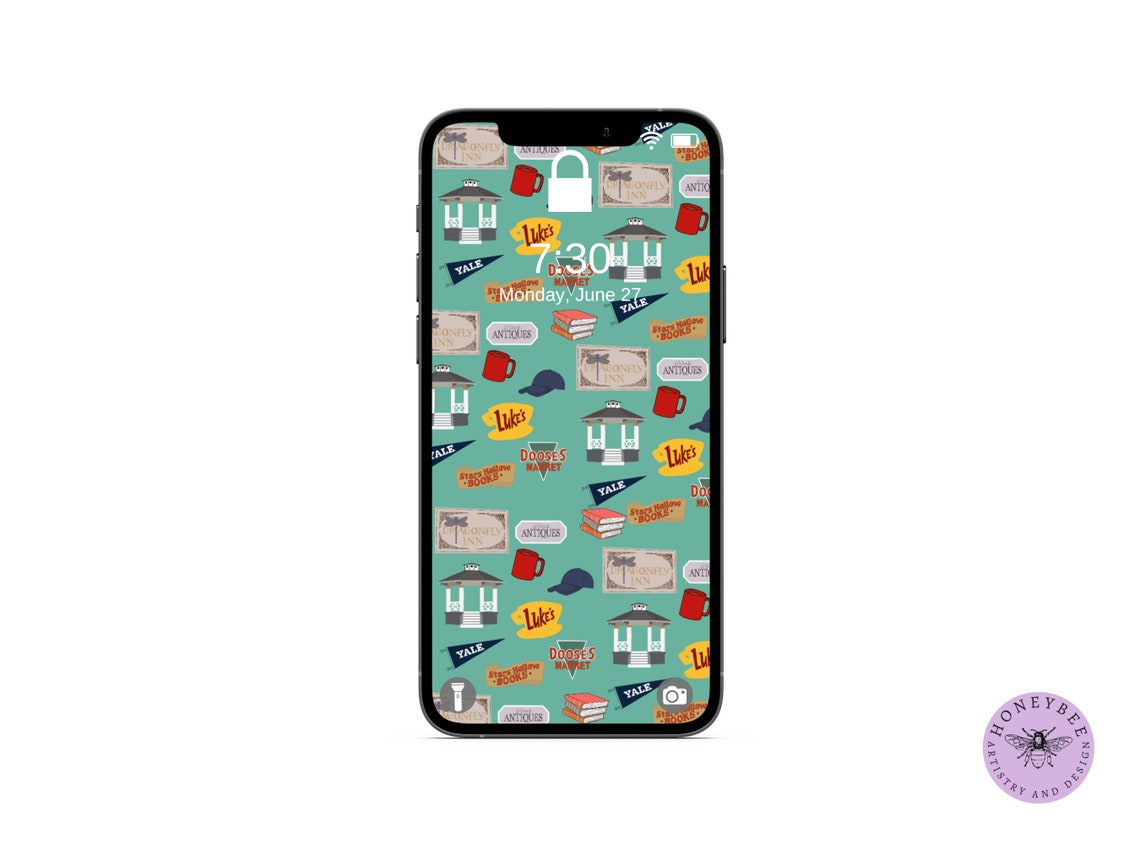 Gilmore Girls Pattern Wallpaper Phone Wallpaper Gilmore Girls Digital ...