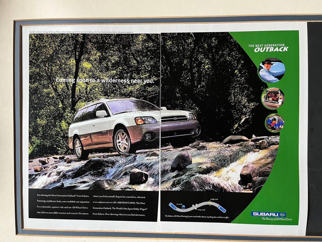 1990's Subaru Outback Advertisement Coming Soon to a Wilderness Near ...