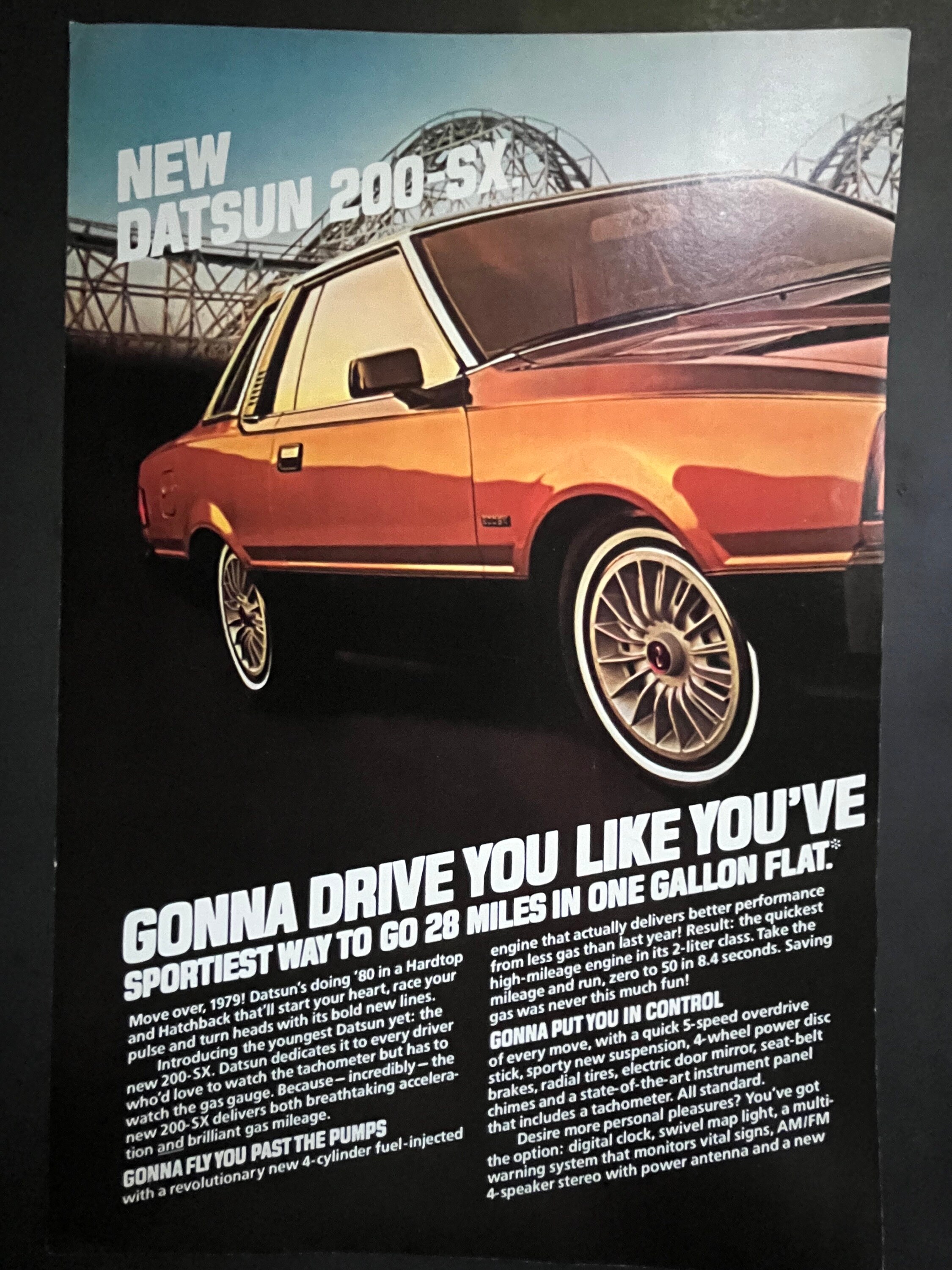 1980's Datsun 200-SX Print Advertisement - Etsy