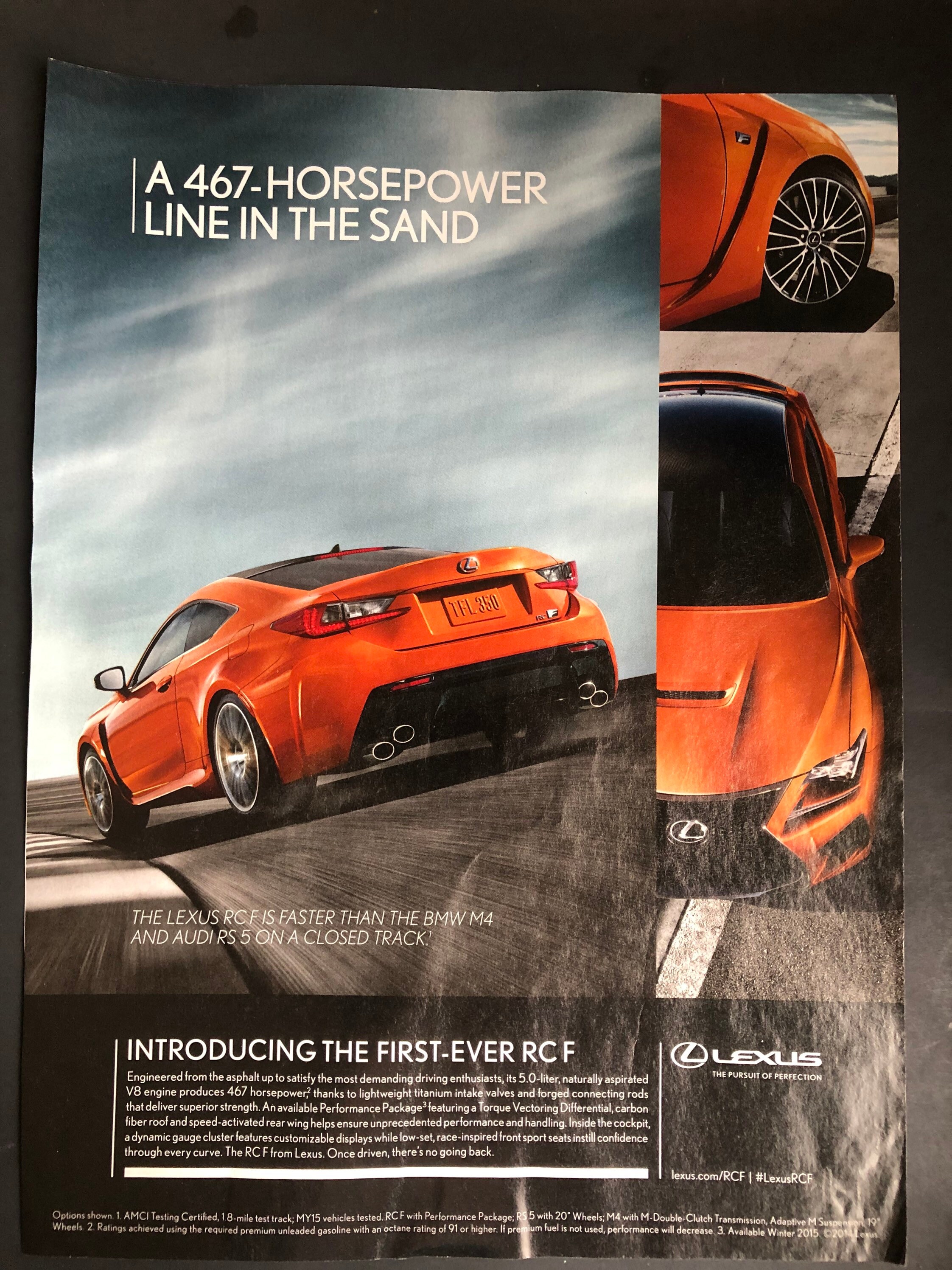 2000's Lexus RC F Print Advertisement - Etsy