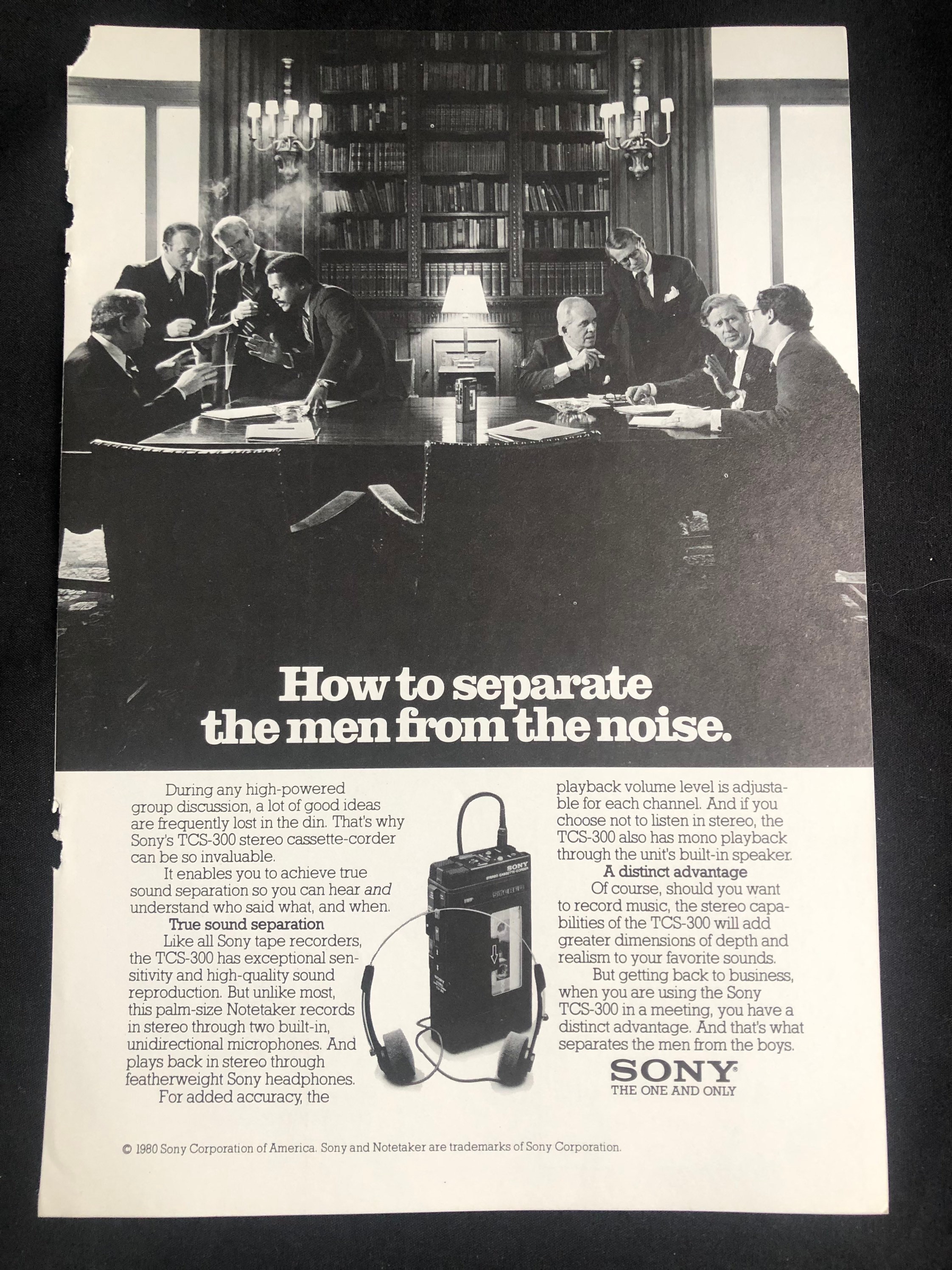 1980's Sony Walkman Advertisement how to Separate the Men From the ...