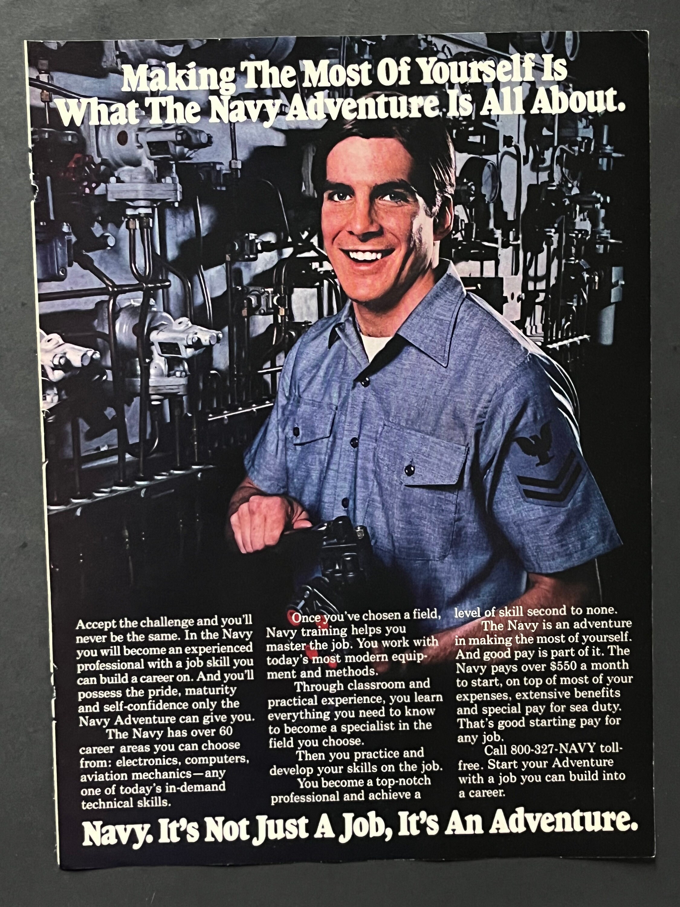 1980's United States Navy Advertisement making the Most of Yourself Is ...