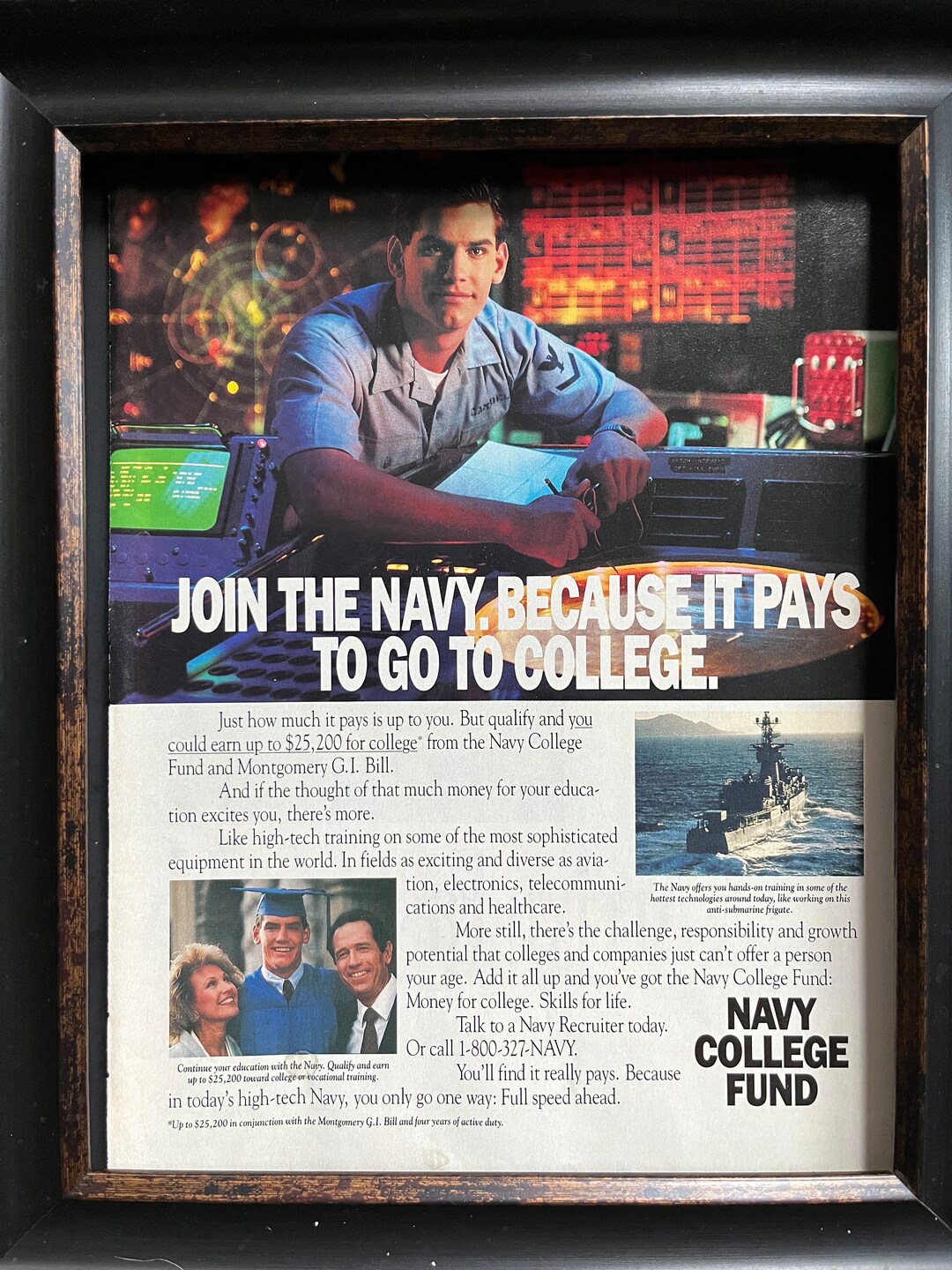1990's United States Navy Advertisement - Etsy