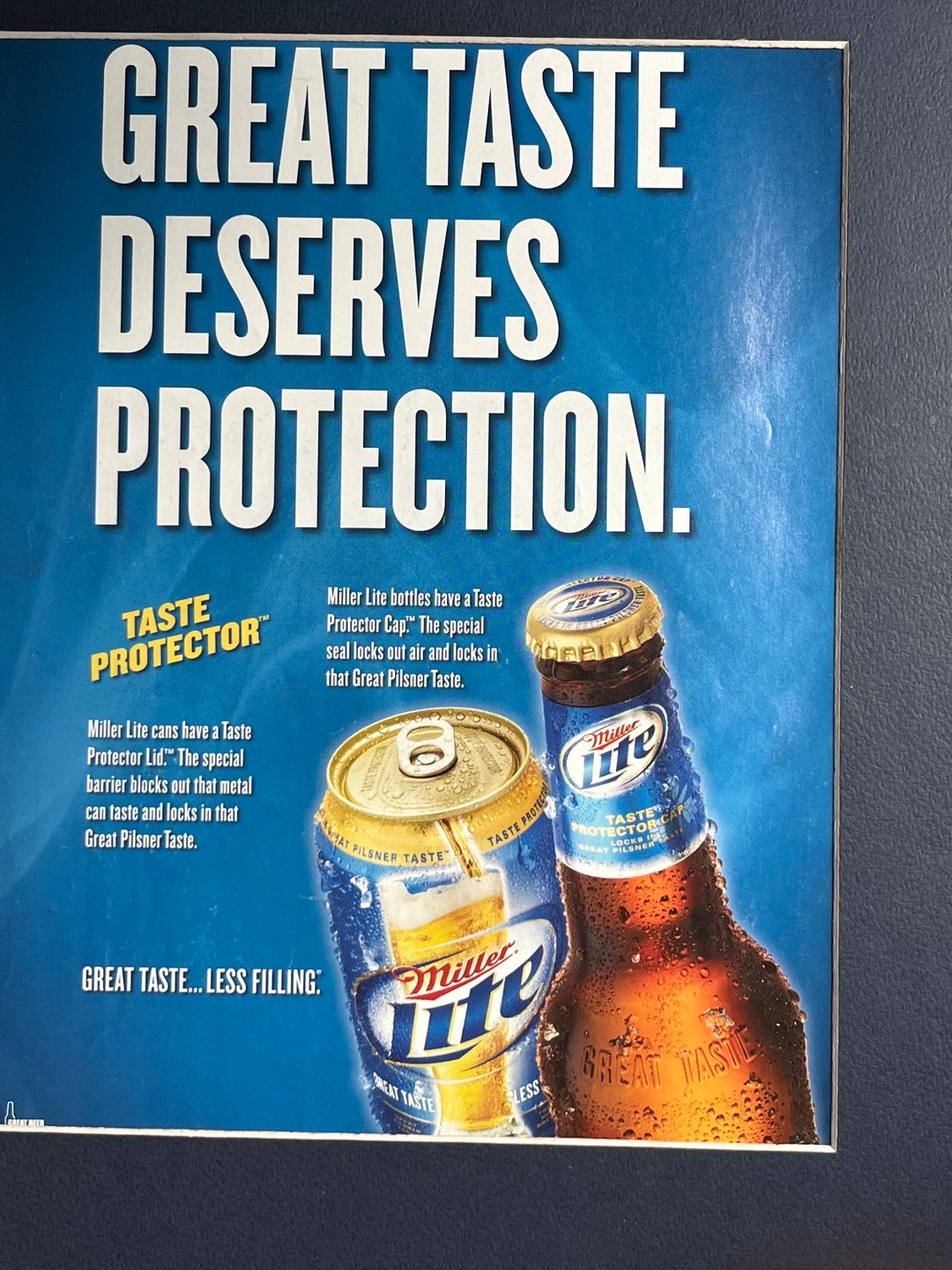 00’s Miller Lite Advertisement - Etsy