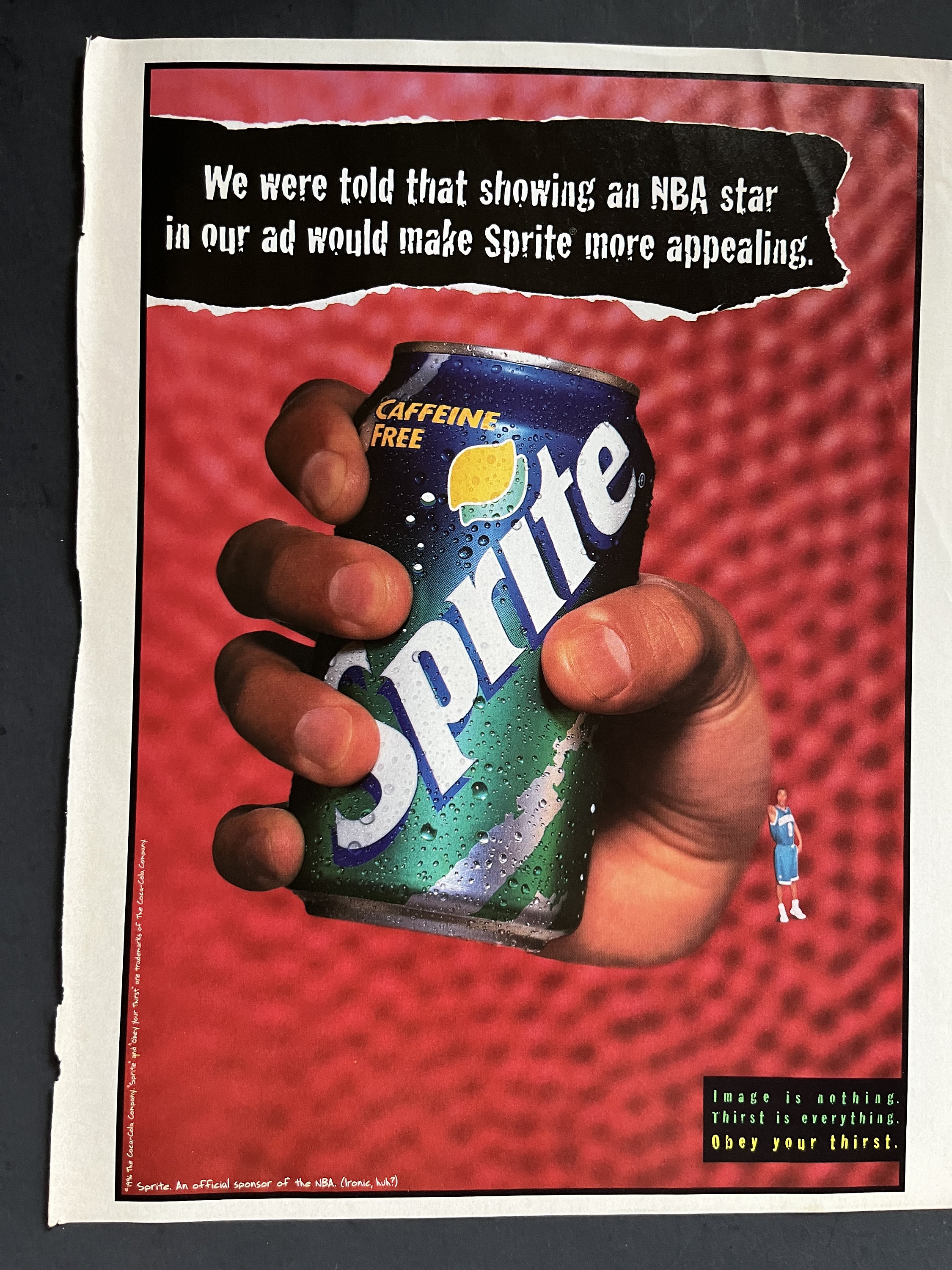 1990's Sprite Soda Advertisement NBA - Etsy