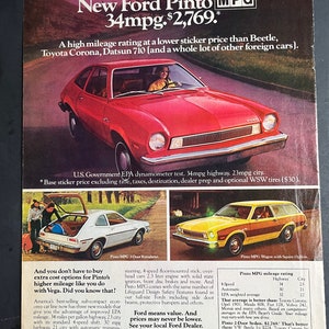 1970's Ford Pinto Advertisement - Etsy
